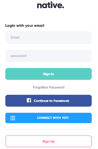 How do I log into my native account? – Native